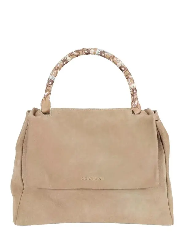 ORTIGNI Sveva Floral-handle Tote Bag - Neutrals