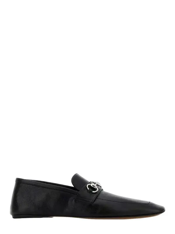 Gucci Horsebit Leather Loafers - Black