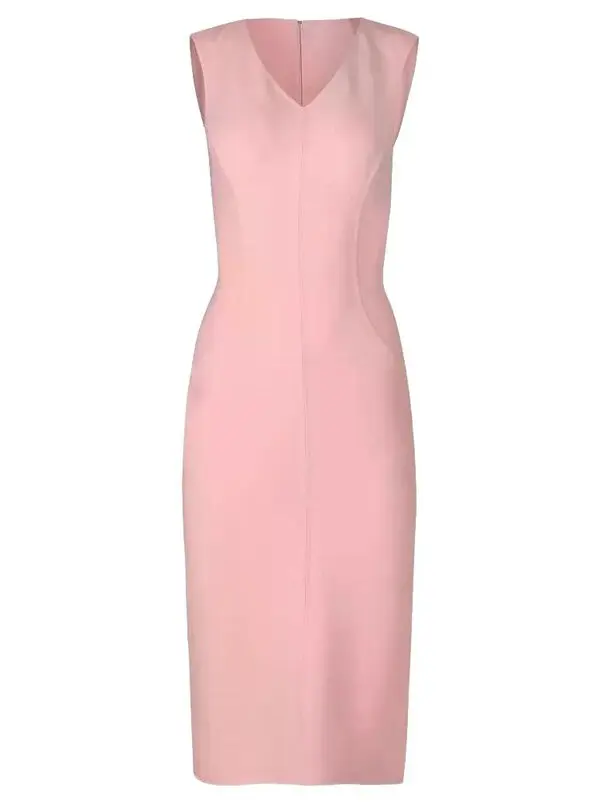 Michael Kors V-neck Sheath Dress - Pink