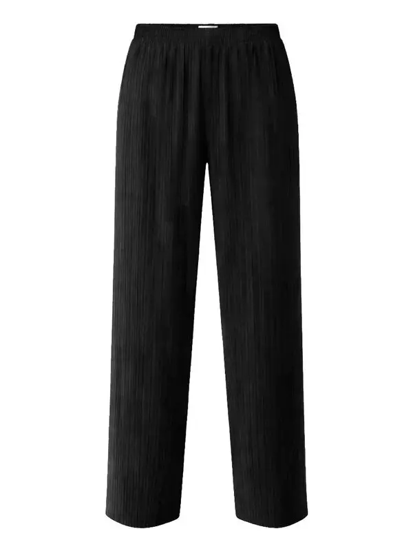 CELLAR DOOR Elasticated Pleated Trousers - Black