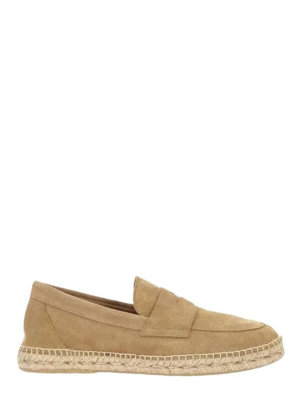 ABARCA Topstitch Loafers - Neutrals