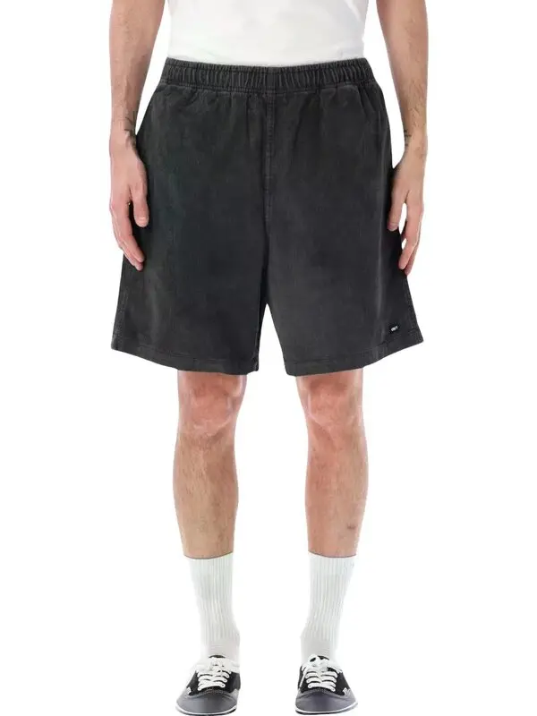 Obey Horizon Corduroy Elasticated Shorts - Black