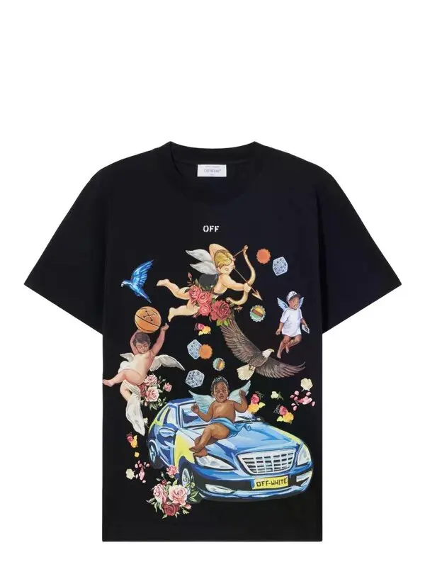 Off-White Fresco Car T-shirt - Black