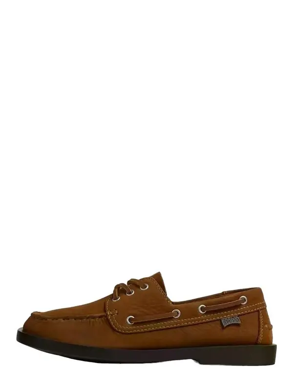 Camper Don Laced Boat Shoes - Brown