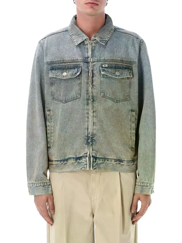 Obey Trucker Jacket - Blue