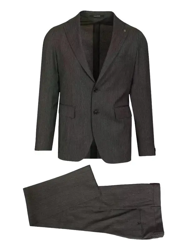 Tagliatore Notched-lapel Single-breasted Suit - Grey