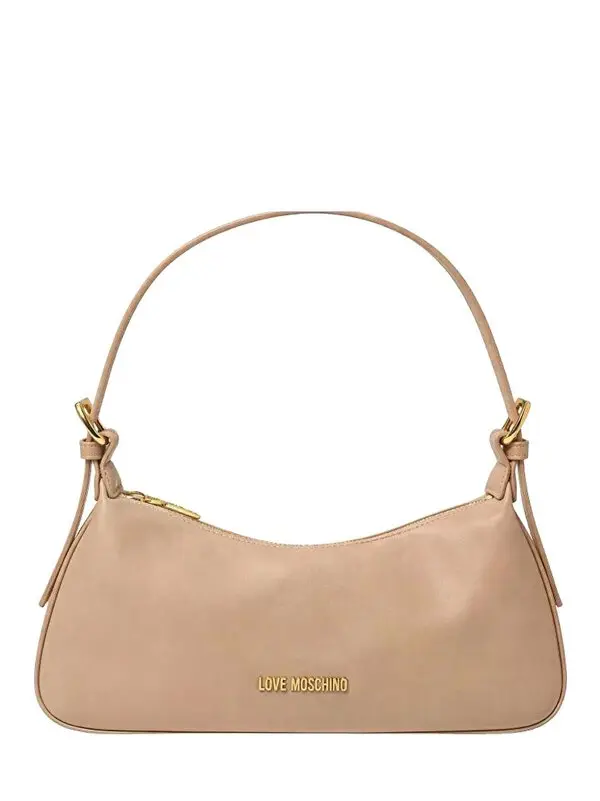 Moschino Zip Shoulder Bag - Neutrals