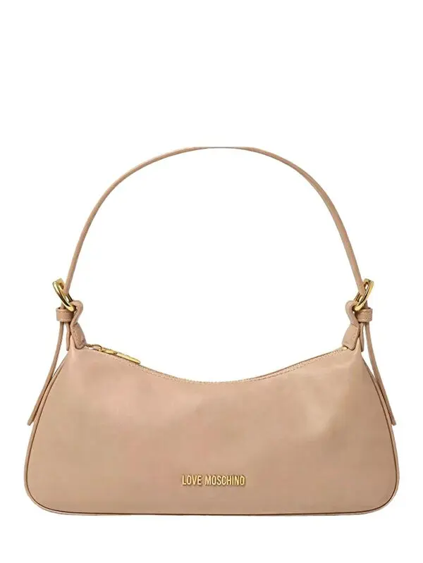 Moschino Zip Shoulder Bag - Neutrals