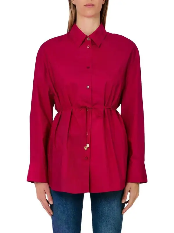 Liu Jo Drawstring Shirt - Red