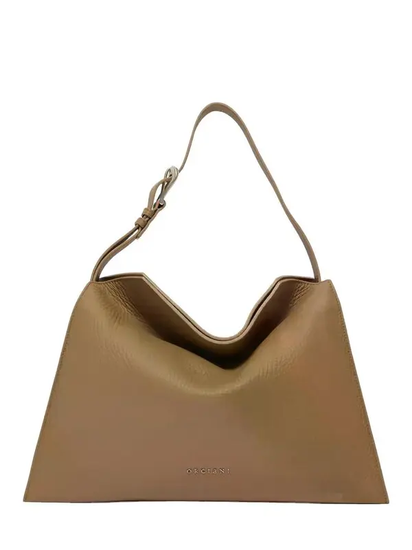 ORTIGNI Midi Trinity Tote Bag - Brown