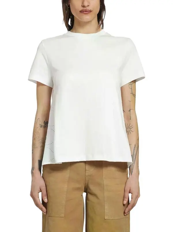 Moncler Perforated T-shirt - White