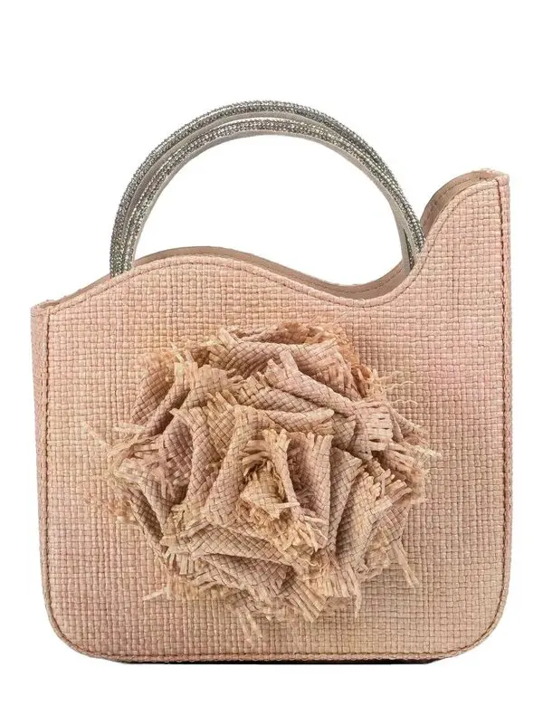 LE SILLA Fringed Flower Tote Bag - Pink