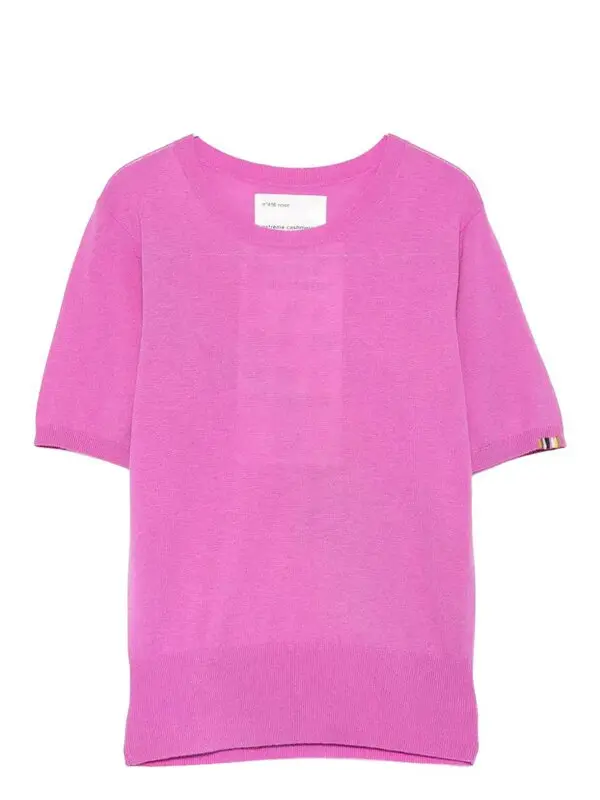 EXTREME CASHMERE X Noor Crew-neck T-shirt - Pink
