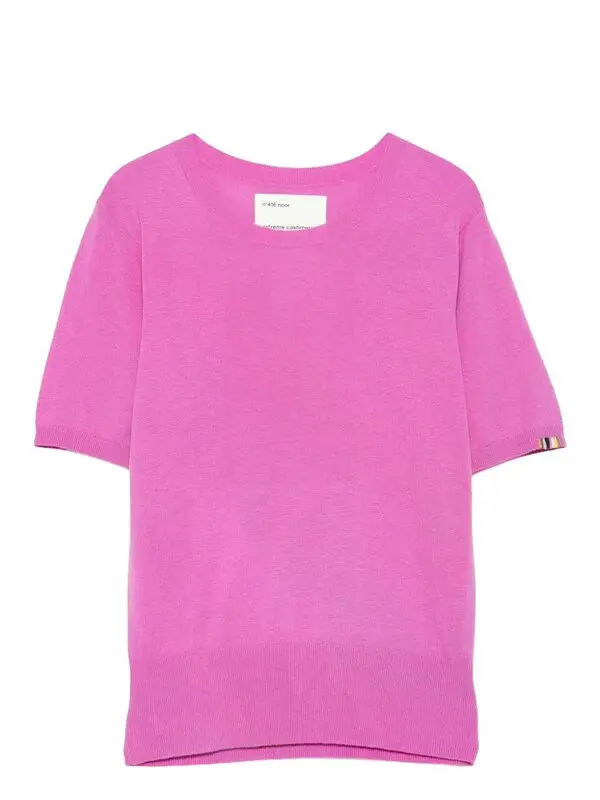 EXTREME CASHMERE X Noor Crew-neck T-shirt - Pink