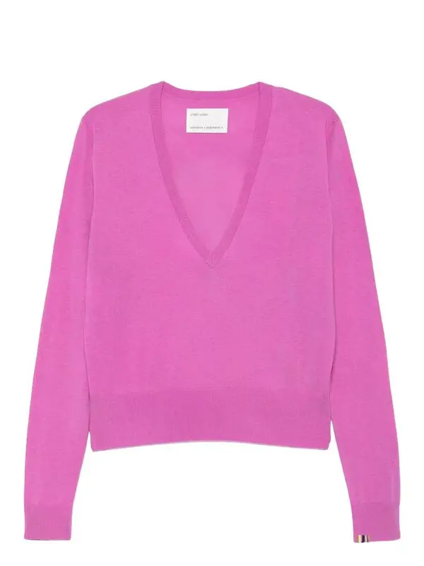 EXTREME CASHMERE X Collin V-neck Sweater - Pink