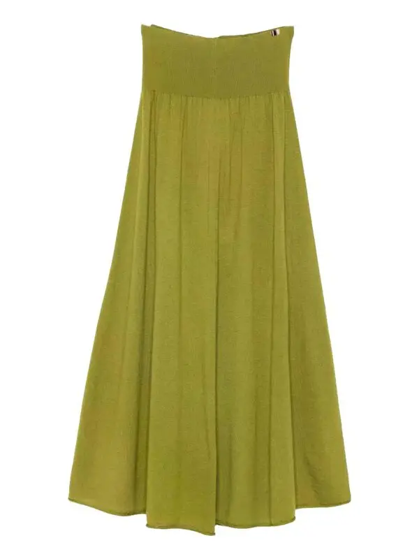EXTREME CASHMERE X Ribbed Midi Skirt - Green