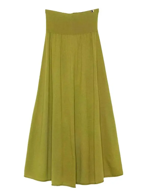 EXTREME CASHMERE X Ribbed Midi Skirt - Green