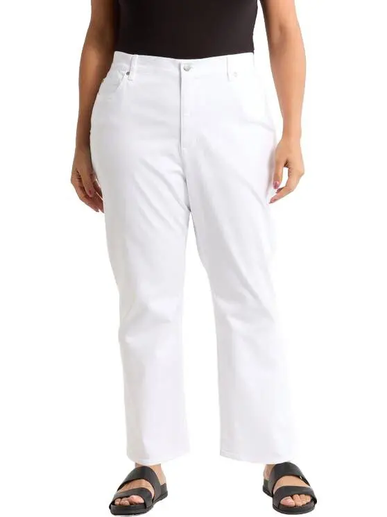 Eileen Fisher Ankle Kick Flare Leg Jeans - White