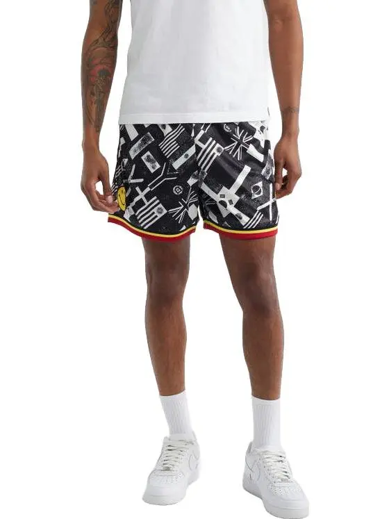 MARKET Smiley® International Flag Soccer Shorts - White