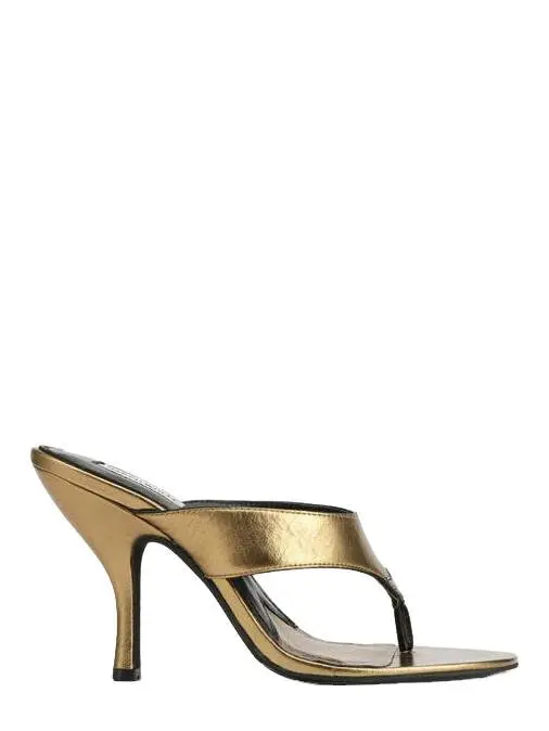 NAKED WOLFE Martine Leather Heels - Bronze