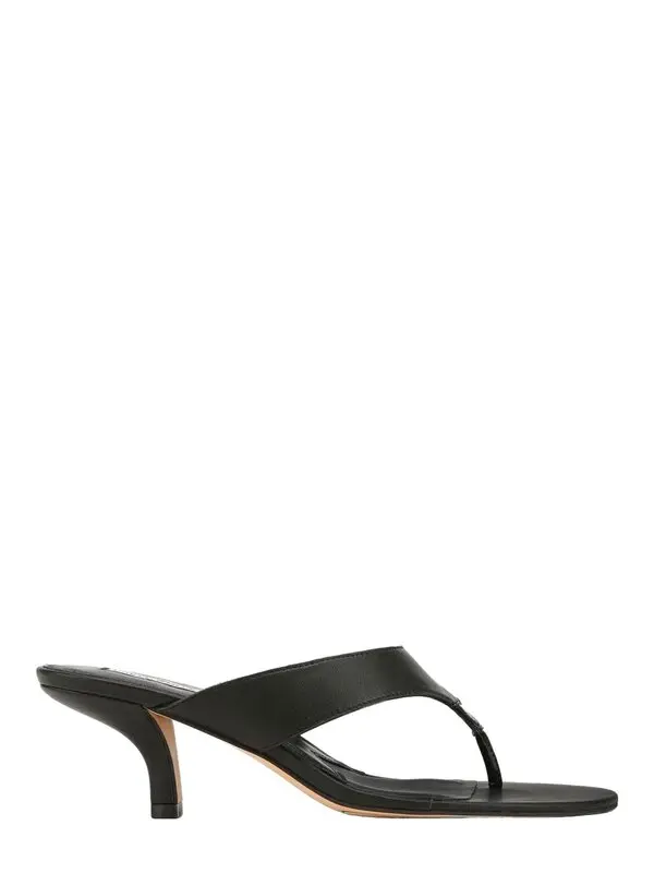 NAKED WOLFE Marley Thong Heeled Sandals - Black