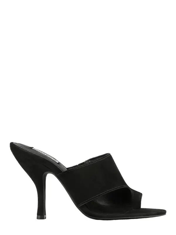 NAKED WOLFE Maxime Suede Heels - Black