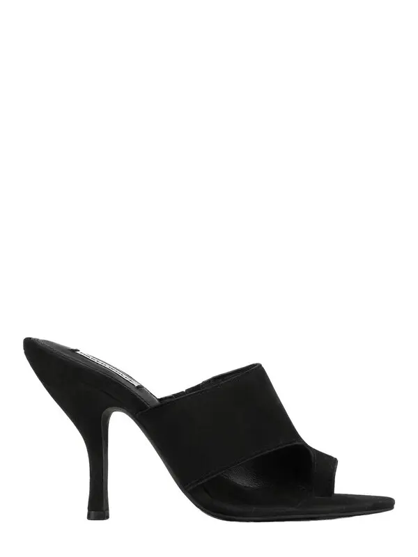 NAKED WOLFE Maxime Suede Heeled Sandals - Black