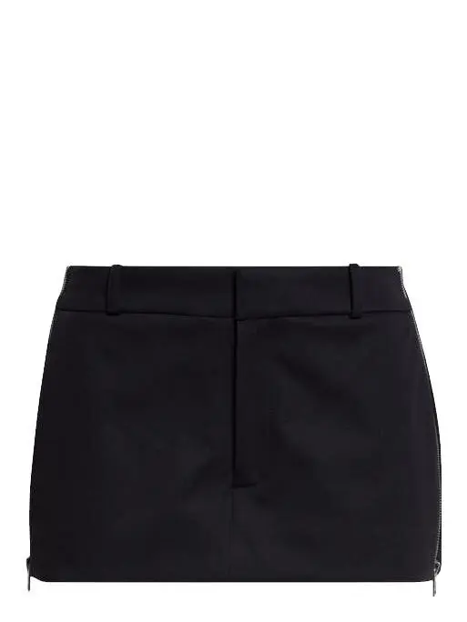 Alexander Wang Mid-rise Cotton Skort - Black