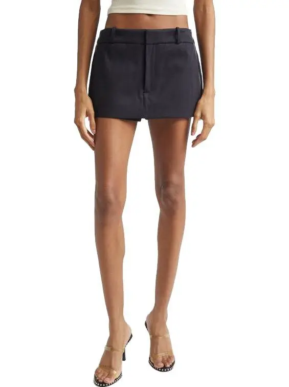Alexander Wang Mid-rise Cotton Skort - Black