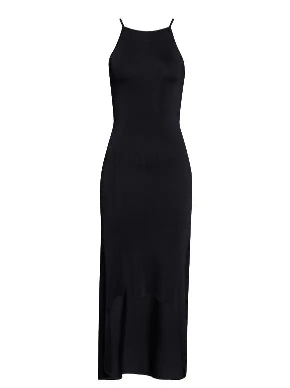 COURREGES Circle Edge Knit Dress - Black