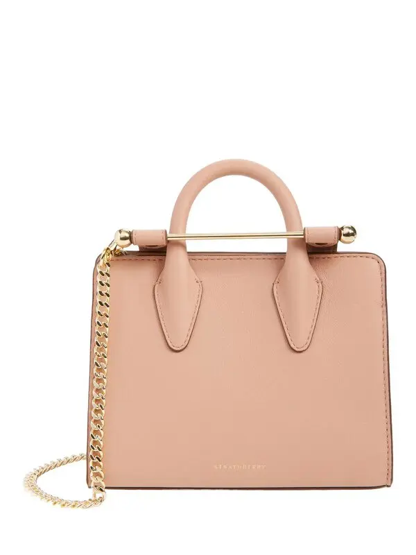 Strathberry Nano Leather Tote - Rose