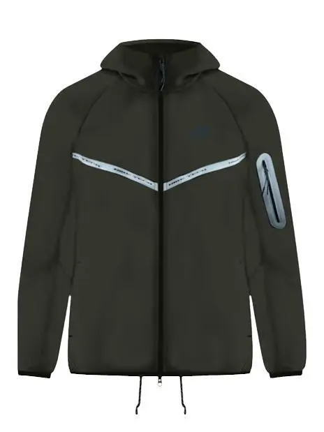 Nike Sportswear Tech Fleece Windrunner Reflective Jacket - Sequoia/black