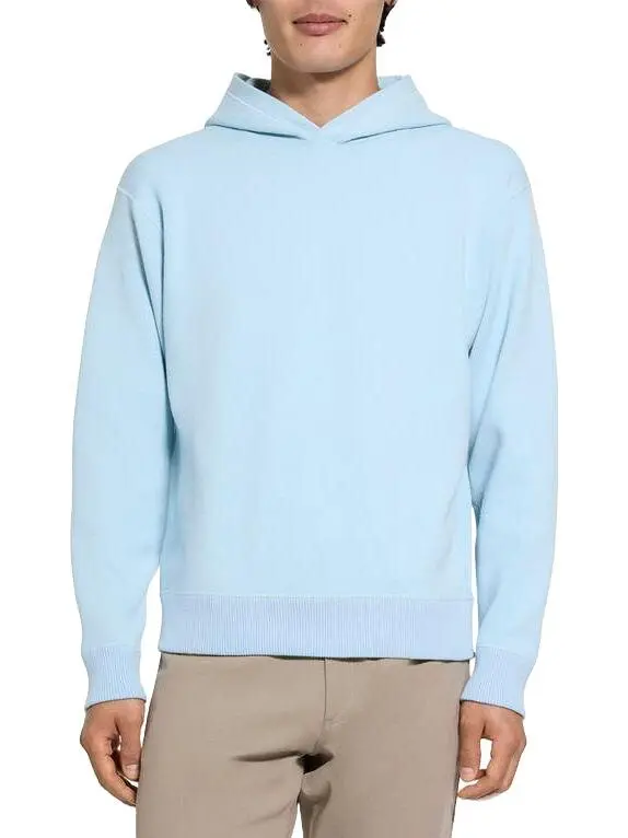 Theory Relaxed Fit Hooded Sweater - Light Ocean Air - 2n1