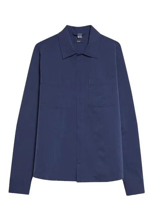 Herno Seersucker Shirt Jacket - 9119 French Blue
