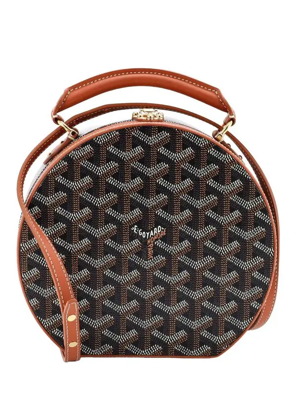 Goyard Alto Hatbox Bag Coated Canvas - Brown