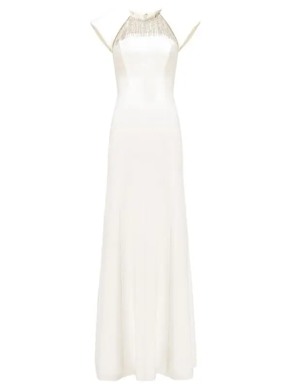 Jenny Packham Sonder Embellished Maxi Dress - Vanilla