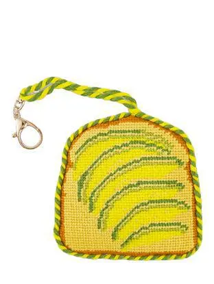 FURBISH Avocado Toast Bag Charm - Bright Yellow