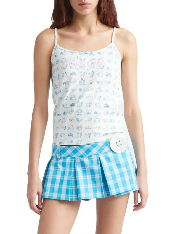 Sandy Liang Dashi Tank - Blue Multi