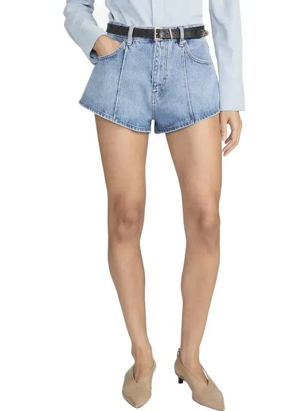 FRAME High Rise Denim Mini Shorts - Juna