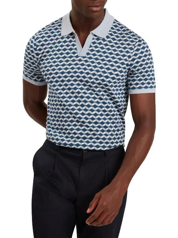 Ted Baker London Lirien Johnny Collar Polo - Dk-blue