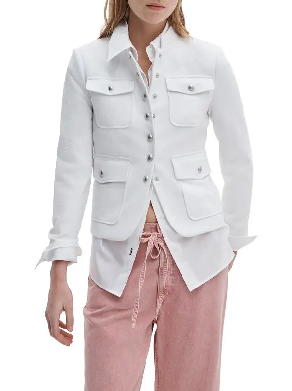 Rag & Bone Mercer Cotton-blend Blazer - Ivory