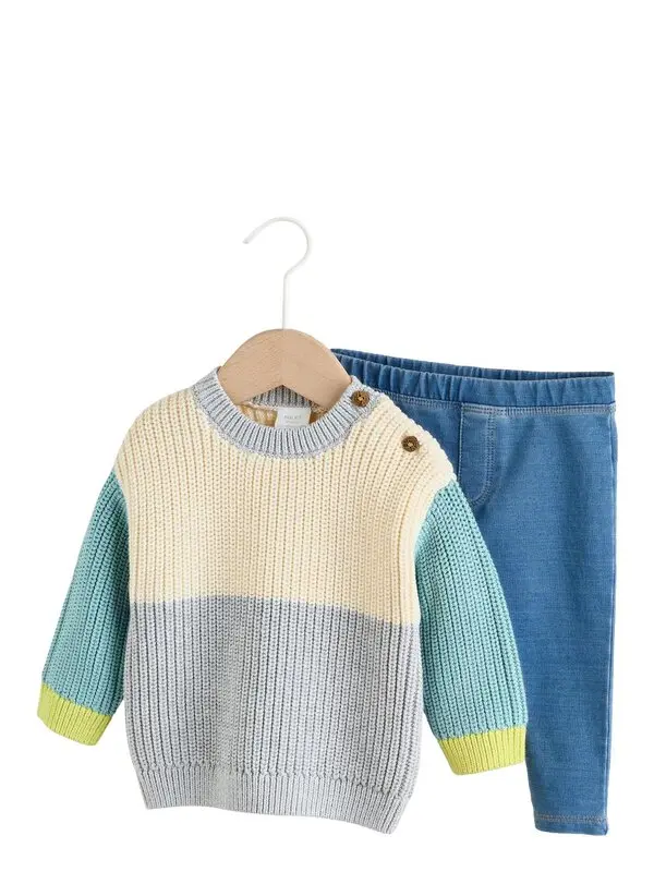 NEXT Sweater And Leggings Set - Blue