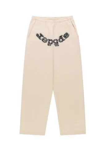 SP5DER Mixed Stone Og Logo Sweatpant - Cream