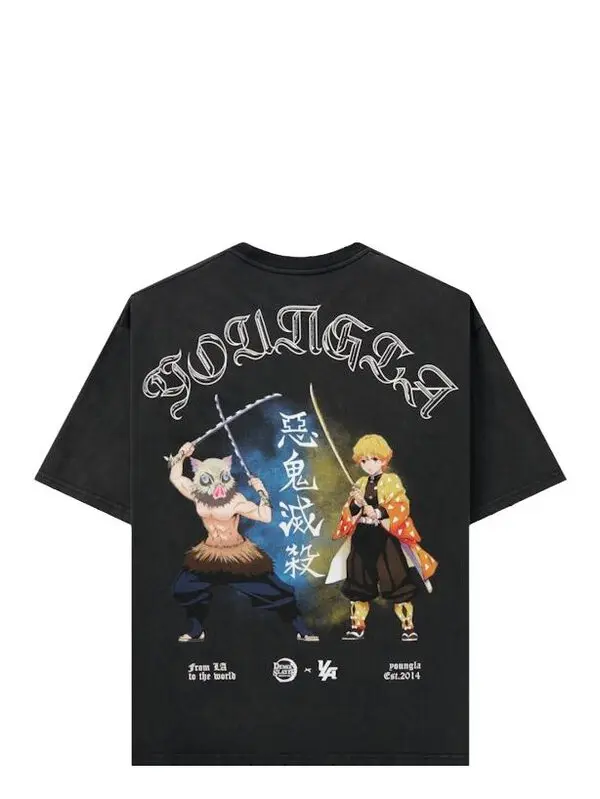 YOUNGLA X Demon Slayer: Kimetsu No Yaiba Character Tee Shirt - Swordsmen Duo