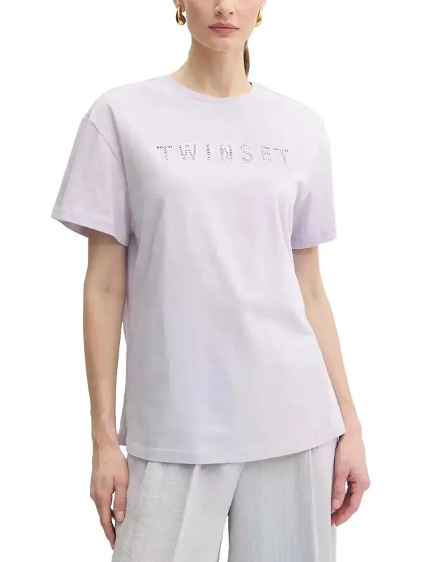 TWINSET Logo-embellished T-shirt - Purple