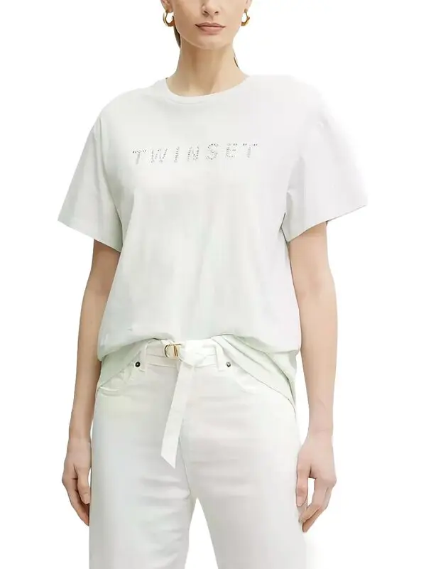 TWINSET Logo-embellished T-shirt - White
