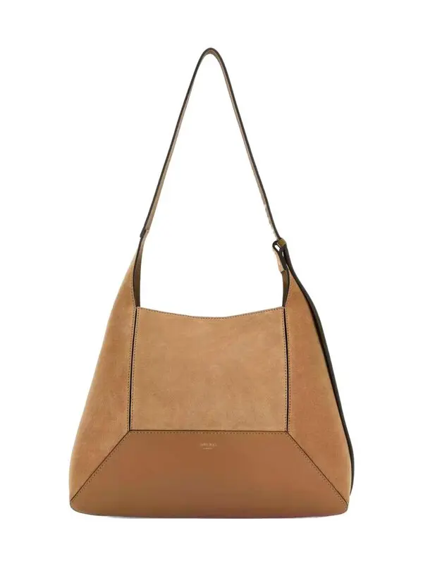 JIMMY CHOO Suede Shoulder Bag - Neutrals