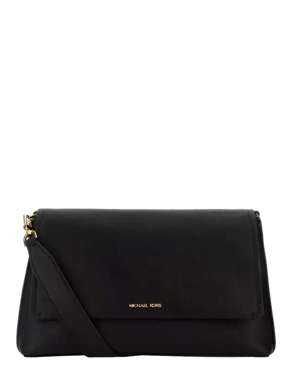 Michael Kors Nessa Leather Crossbody Bag - Black