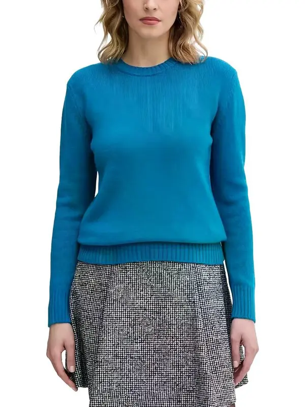 BENETTON Ribbed Knit Sweater - Blue