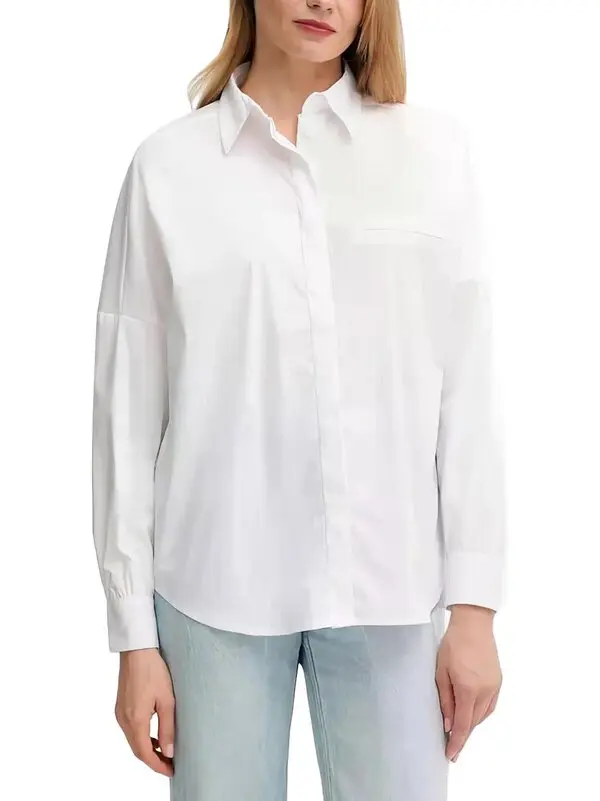 BENETTON Chest-pocket Shirt - White